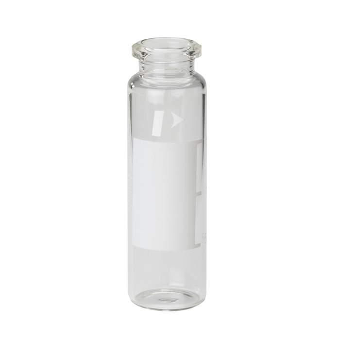 Product: 20 mL Clear Glass Vial with Write on Patch and Fill Lines ...