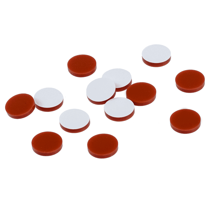 Product: 8 mm PTFE/Red Rubber Septa, 100/pk