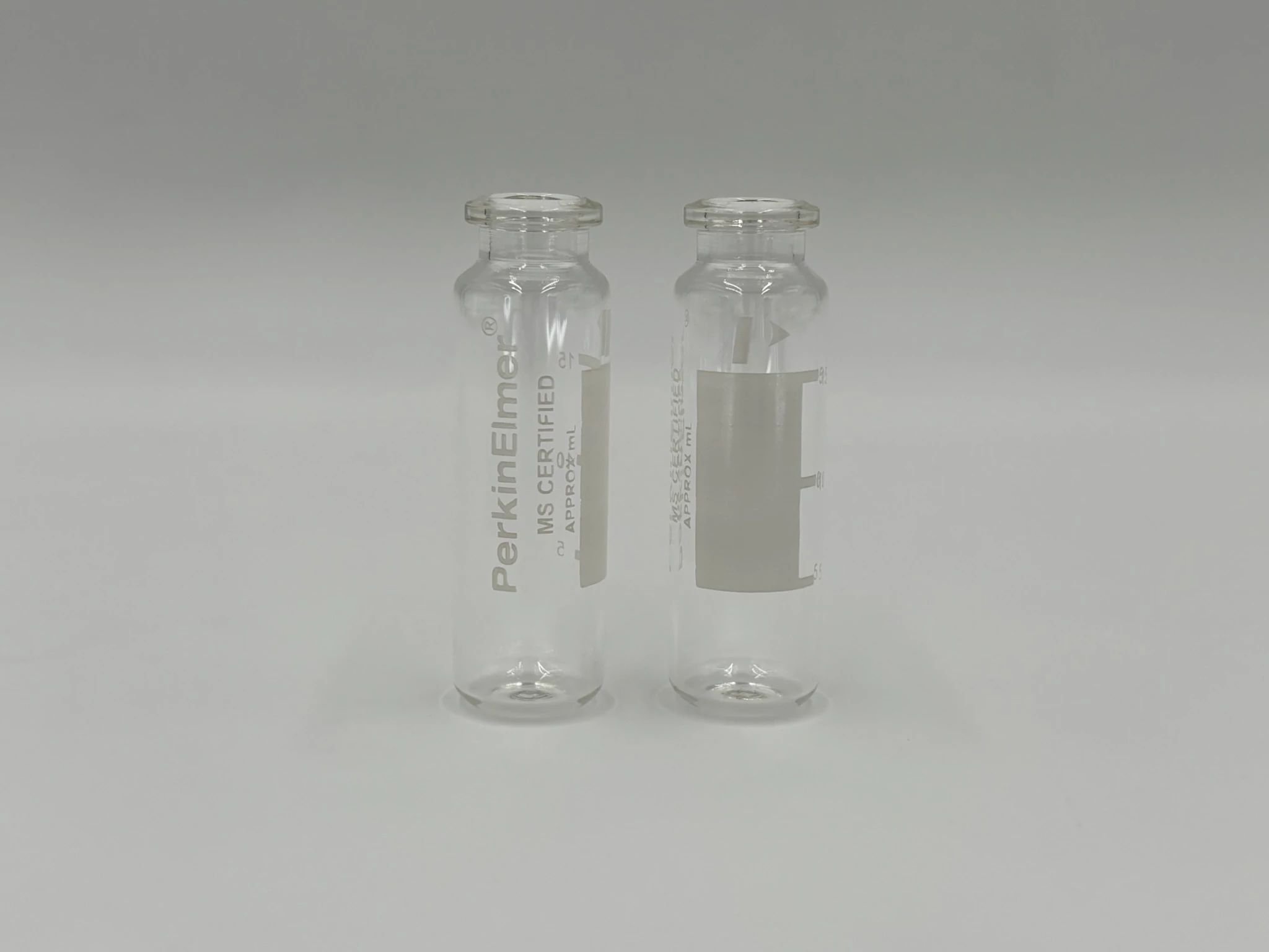 Product: 20 mL Clear Glass Crimp Top PureView ™ Vial Kit - MS Certified, Round Bottom, PTFE ...