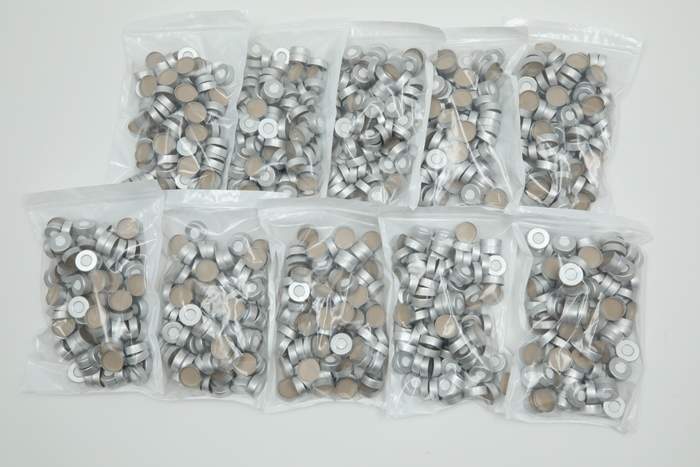 Product: 20 mm Crimp Top Cap with PTFE/Silicone Septa (1000/pack)